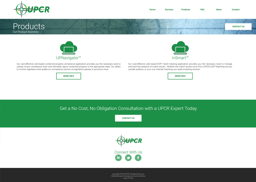 UPCR Website Design - Guido Media Design & Development